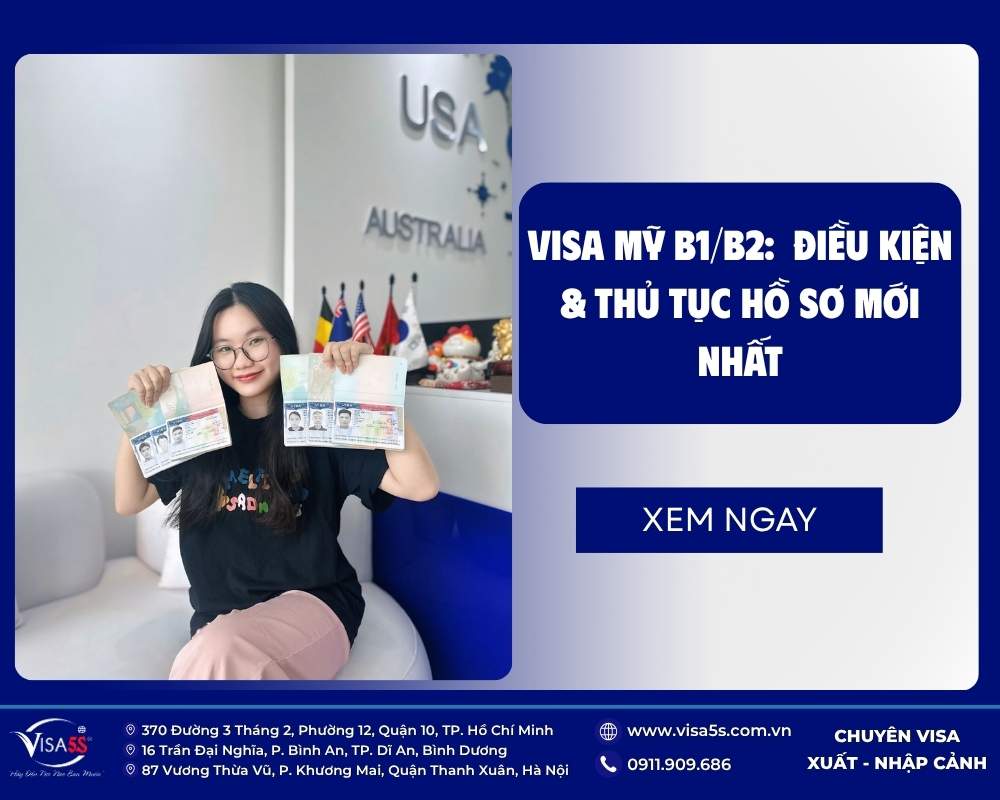 Visa Mỹ Type R B1/B2: Điều kiện & Quy trình mới nhất